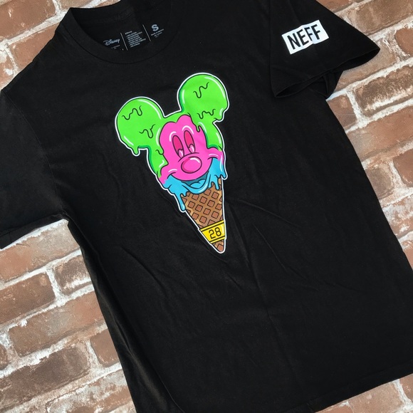 Neff | Shirts | Disney By Neff Mickey Mouse Ice Cream Cone Tshirt ...
